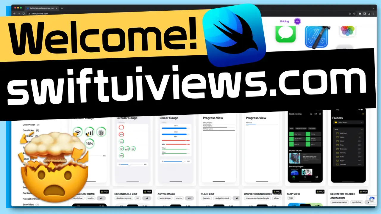 ¡Nuevo Lanzamiento! 👋 Bienvenido SwiftUI Views ¡Nuevo Lanzamiento! 👋 Bienvenido SwiftUI Views