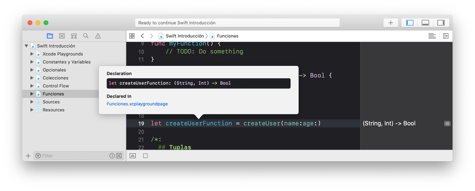 FUNCIONES en Swift en Español - Curso Swift | Tutorial Swift